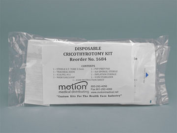 Motion Medical Emergency Cricothyrotomy Kit | Life-Assist