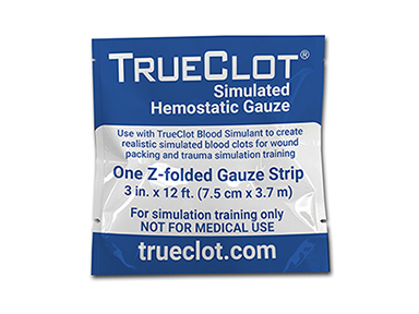 TrueClot Blood Simulant & Training Gauze | Life-Assist