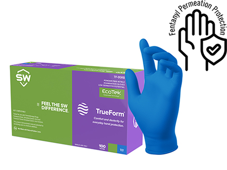 TrueForm TF-95RB Nitrile Gloves | Life-Assist