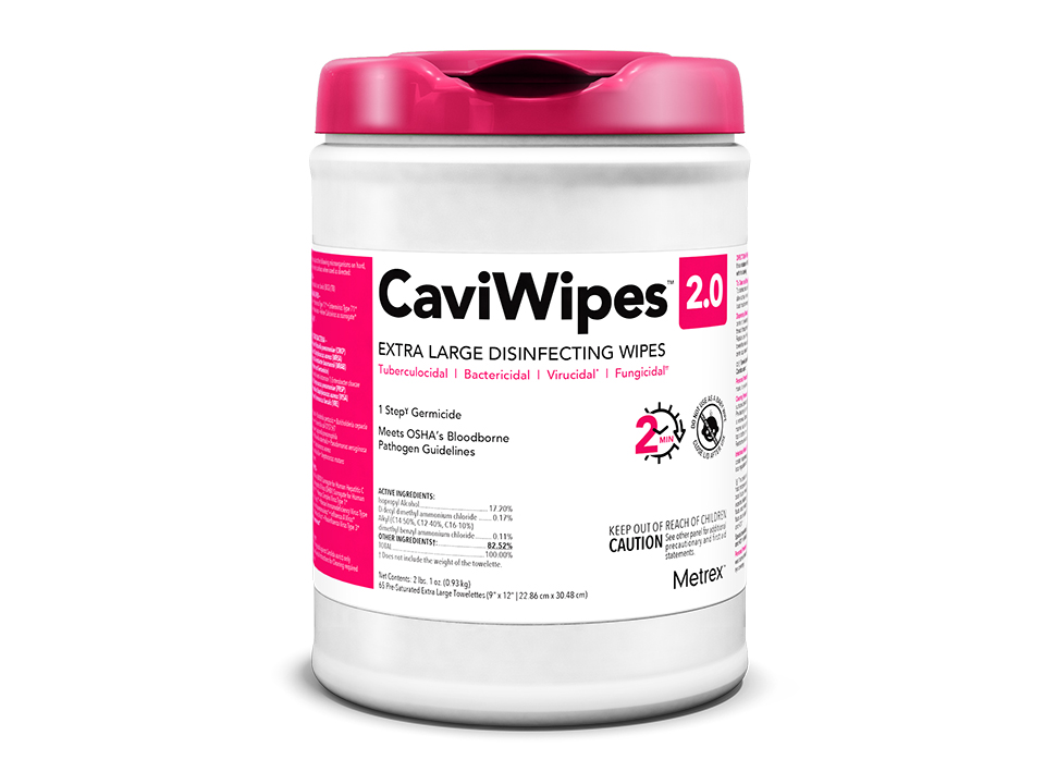 CaviWipes 2.0 Surface Disinfectant Wipes | Life-Assist