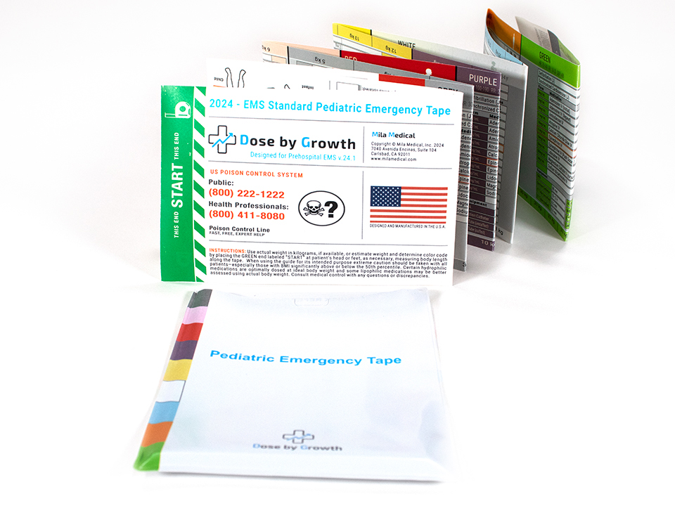 Dose by Growth Pediatric Emergency Tape | Life-Assist